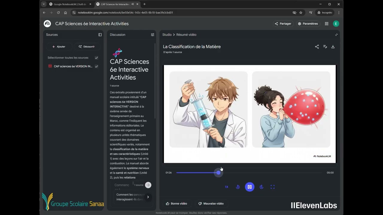 L'IA transforme mon PDF de cours en VIDÉO (Tuto NotebookLM)