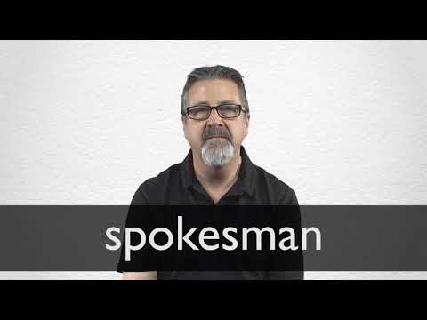 How to pronounce SPOKESMAN in British English