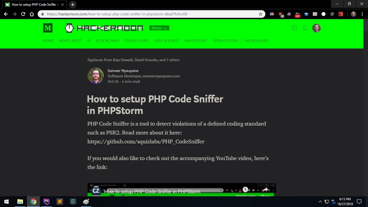 How to setup PHP Code Sniffer in PHPStorm