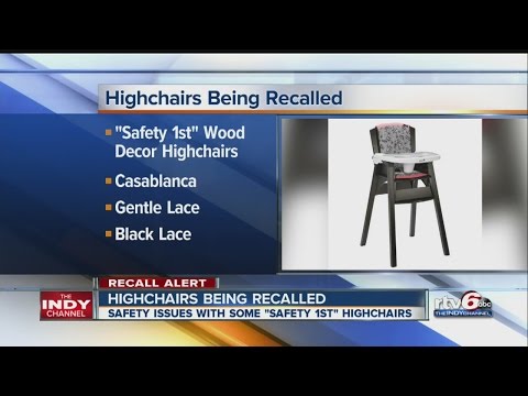 RECALL: Highchairs recalled on reports kids fell off, chipped teeth
