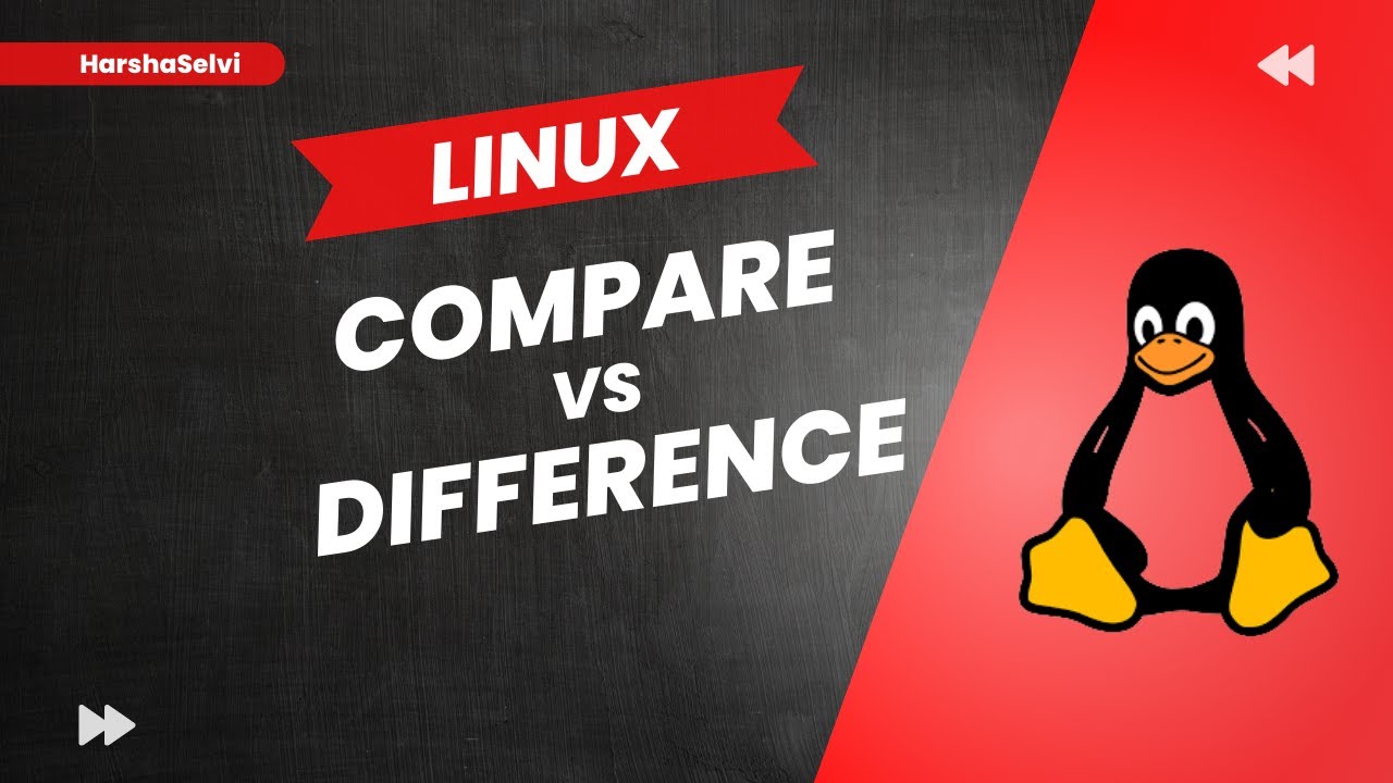 Linux Compare vs Difference | Tamil | HarshaSelvi