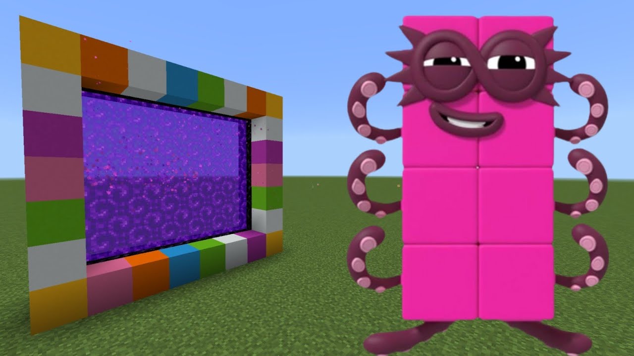 I made a Portal to Numberblocks in Minecraft PE 