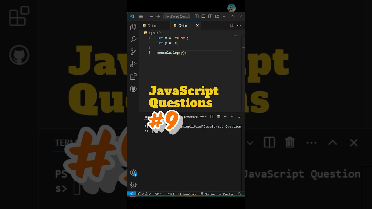 #9 : JavaScript Questions Series. #coding #javascript #webdevelopment #codingsimplifiedspace
