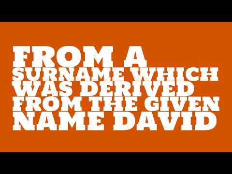 What is the origin of the name Davis?