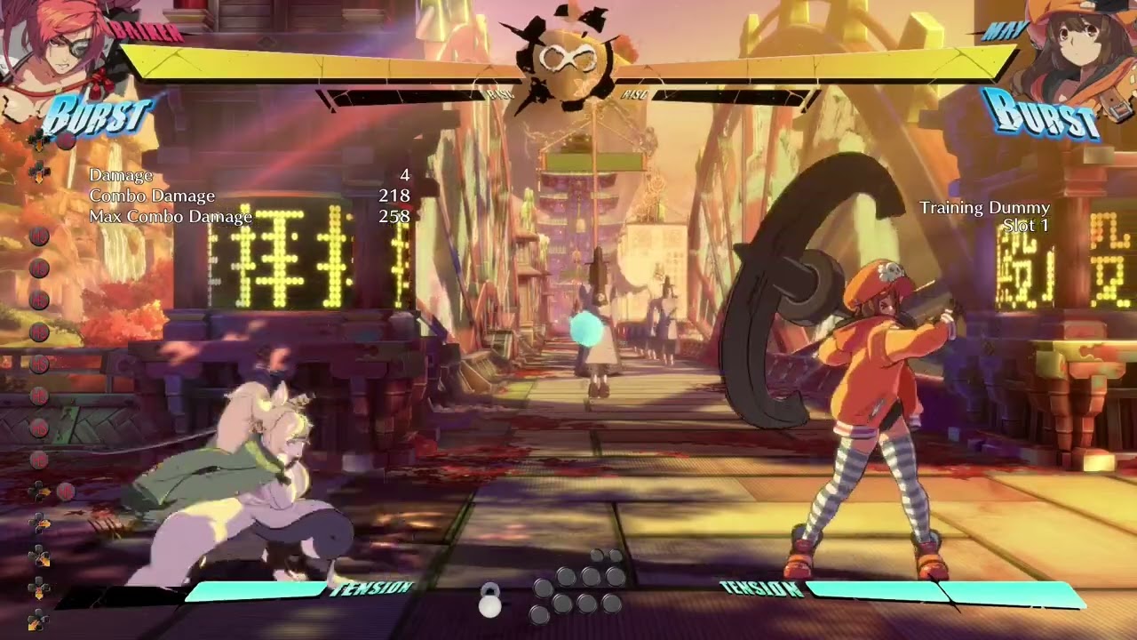 GGST Combos - Baiken - 2HS Midscreen