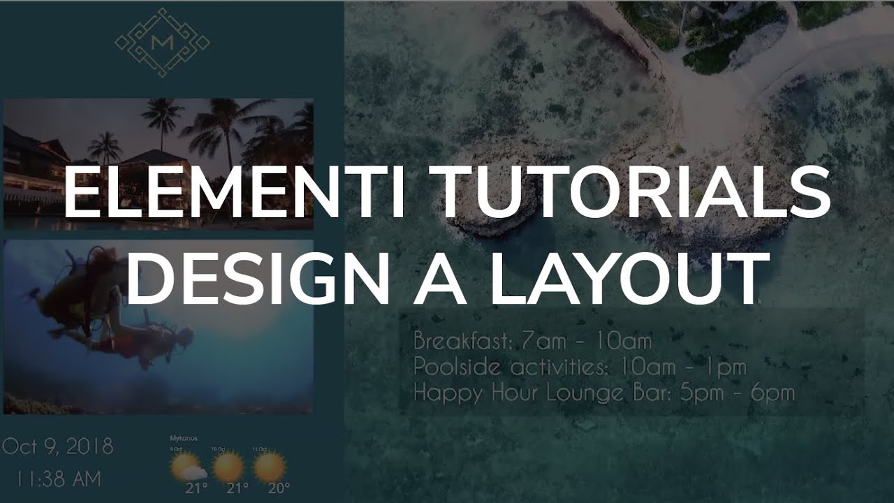 Getting started with an Elementi layout