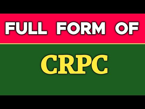 Full form of CRPC.CRPC ka full form kya hota hai.CRPC ka pura naam kya hota hai.CRPC Full form