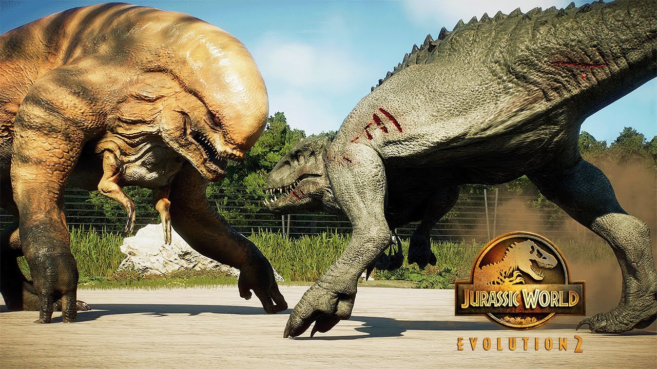 DISTORTUS REX VS INDOMINUS REX | Jurassic World Evolution 2