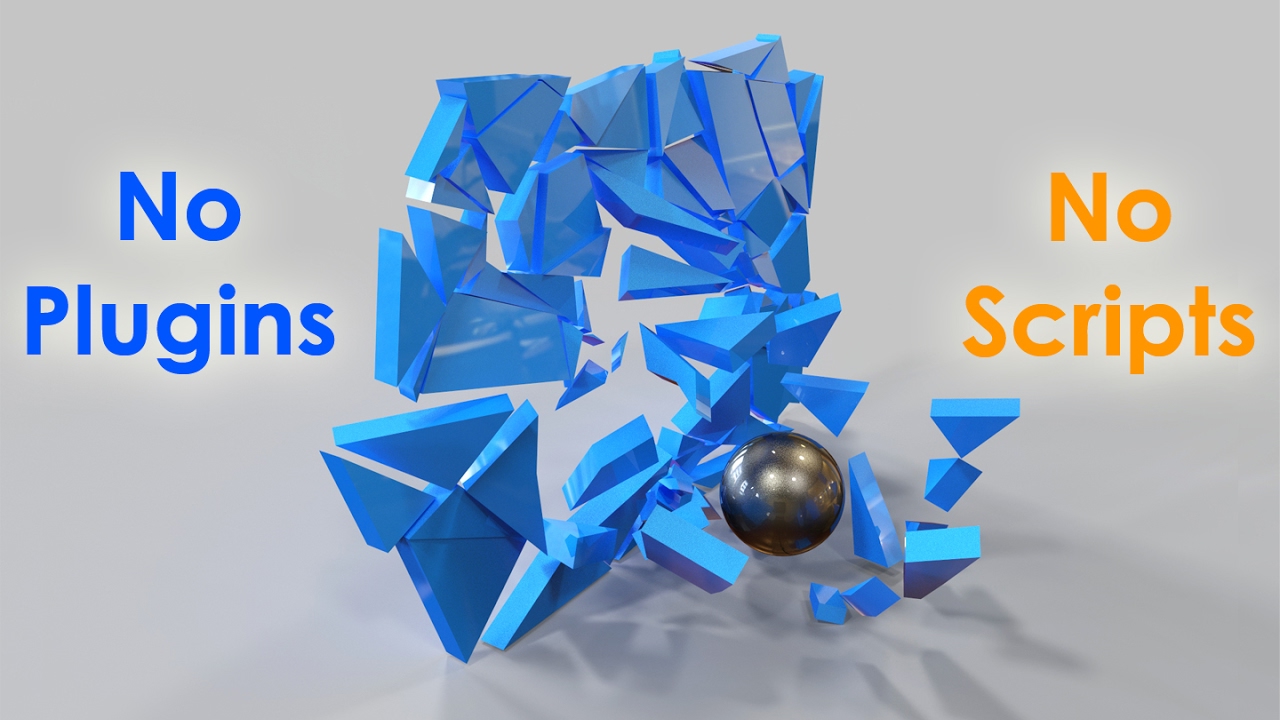 Break a glass/wall without plugins - 3ds max tutorial