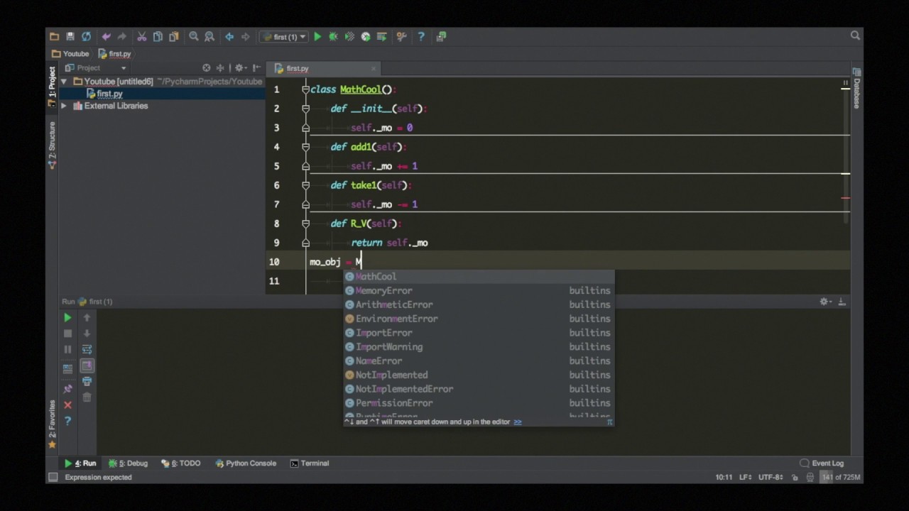 Python Basics - 32 - A Constructor + Private Variables Within A Class