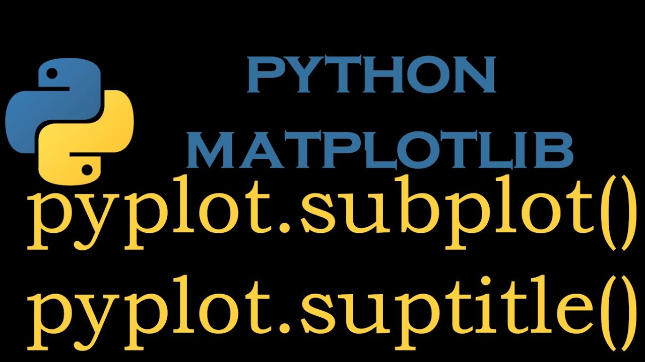 Python Matlotlib Module 7 # pyplot.subplot() & pyplot.suptitle()