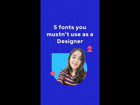 5 iconic fonts you mustn’t use. Read the description to know why! #shorts #learndesign #uxui