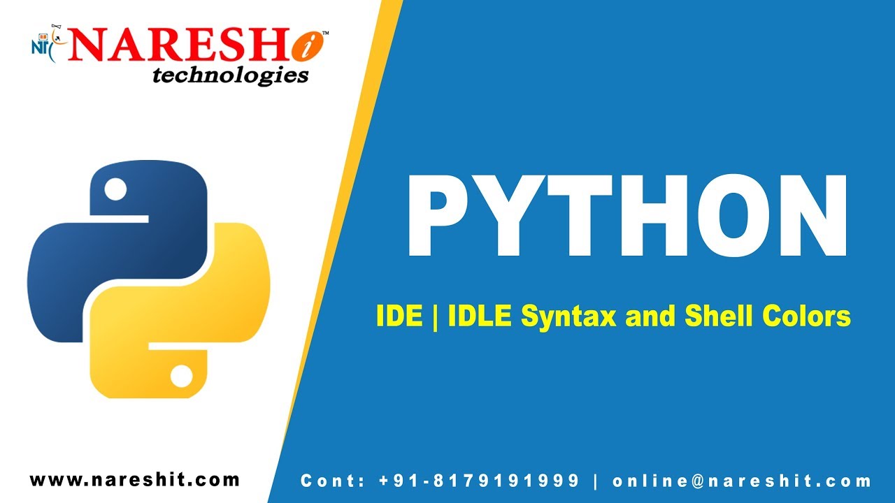 Python IDE | Python IDLE Syntax and Shell Colors | Python Tutorial for Beginners | Mr. Subba Raju
