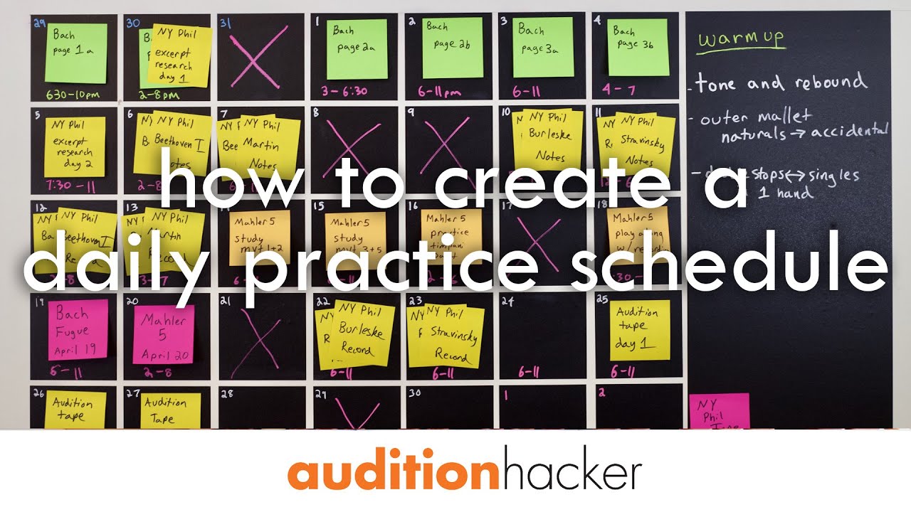 Creating an Effective Daily Practice Schedule During Coronapause ...