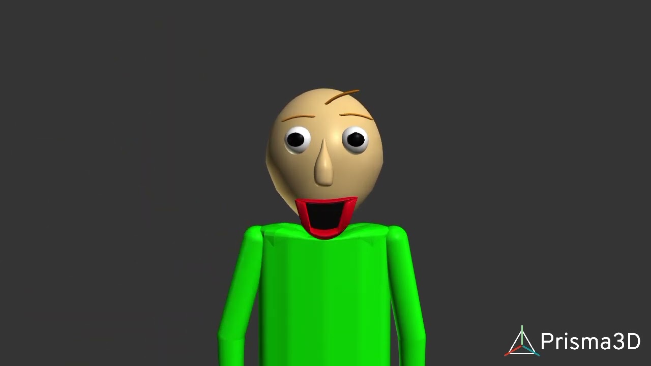 Prisma3D 3.0 Animation Test (i Made The Baldi Model)