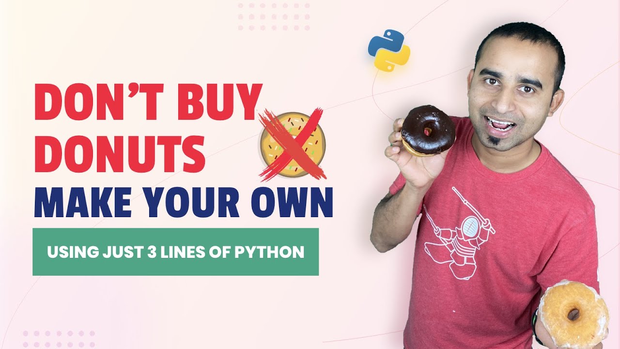 Don't Buy Donut, Make Your Own | Python Project | Rotating Donut | Python 3D Donut | Python Tutorial