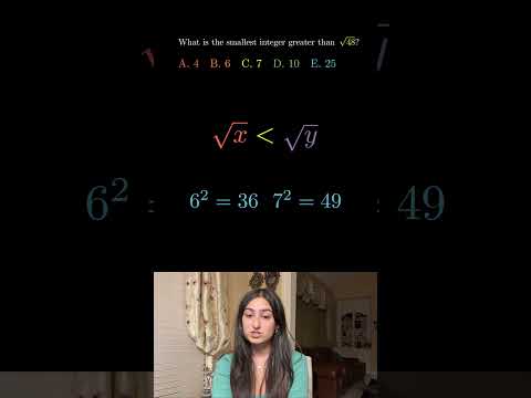 ACT Square Root Question!!! #squareroots #actmath
