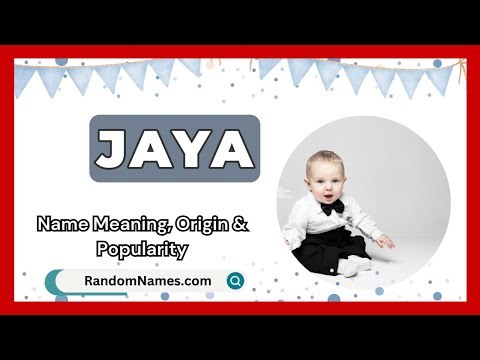 Jaya - Baby Boy Name Meaning, Origin & Popularity - RandomNames.com