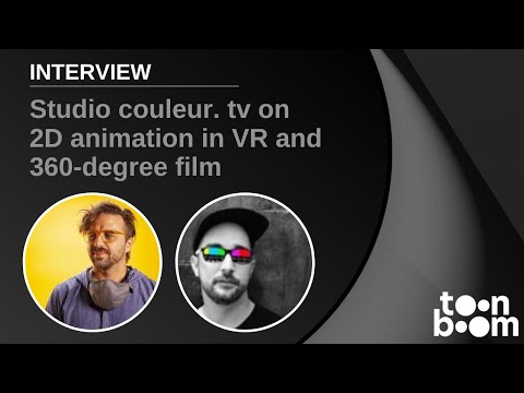 Studio couleur. tv on 2D animation in VR and 360-degree film