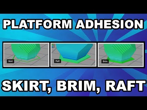 3D Printing Tutorial: Platform Adhesion (Skirt , Brim , Raft)