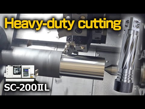 Heavy-duty cutting with SC-200ⅡL: Single-Turret Multitasking Machine