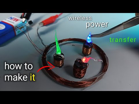 wireless power transmission school project 😲 | Nicola Tesla's project 🔥