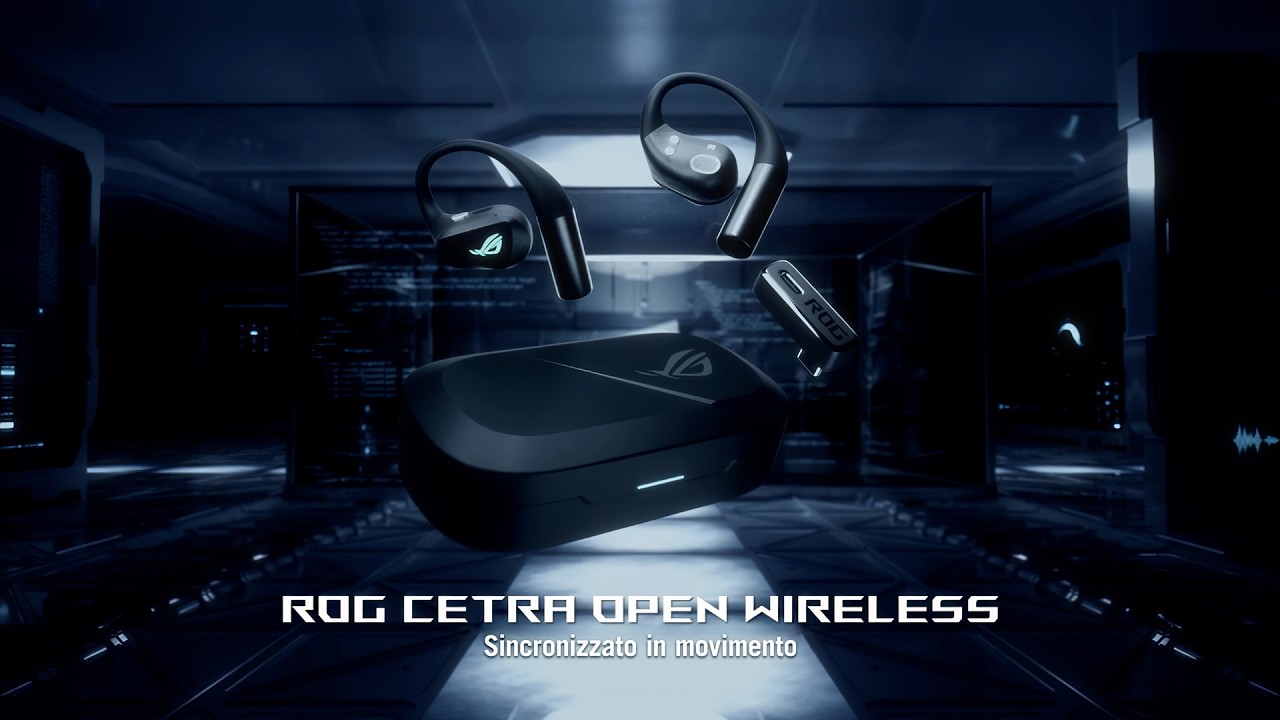 ASUS ROG Cetra Open Wireless: auricolari per gaming e vita attiva con ...