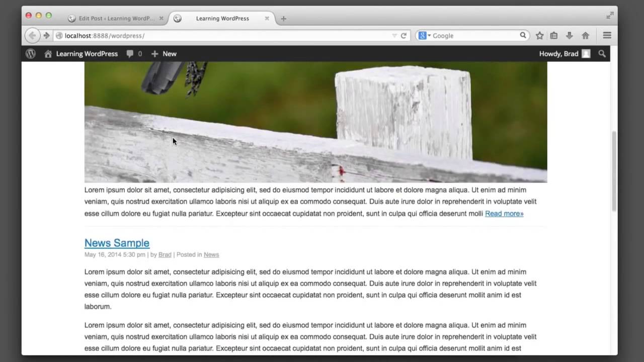 WordPress Featured Image Tutorial