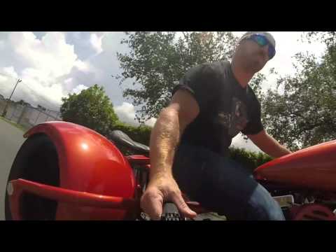 Ebay Jake rides on the Rods & Rides 127", 145 HP, 145 lbs torque, 360mm rear tires