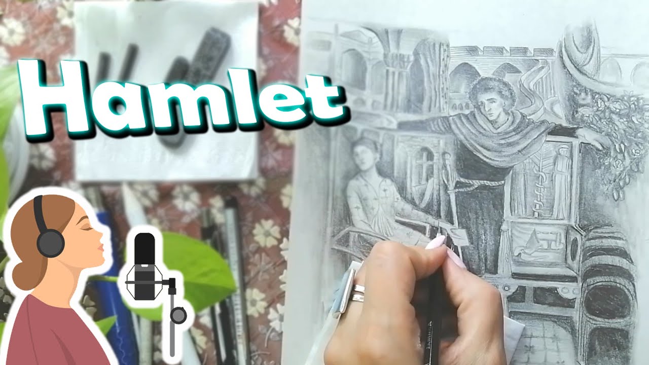 Reading Shakespeare's Hamlet with drawing