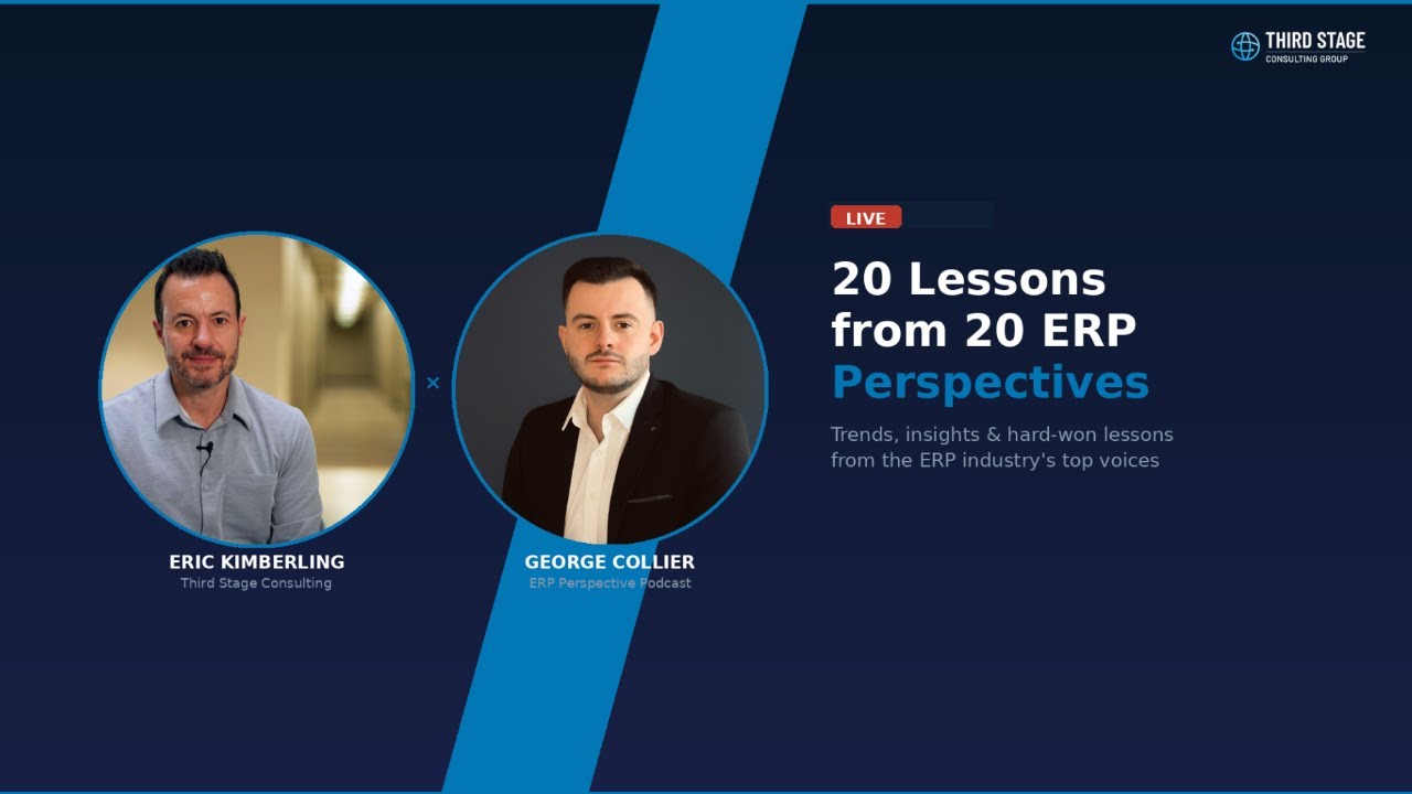 𝟮𝟬 𝗟𝗲𝘀𝘀𝗼𝗻𝘀 𝗳𝗿𝗼𝗺 𝟮𝟬 𝗘𝗥𝗣 𝗣𝗲𝗿𝘀𝗽𝗲𝗰𝘁𝗶𝘃𝗲𝘀