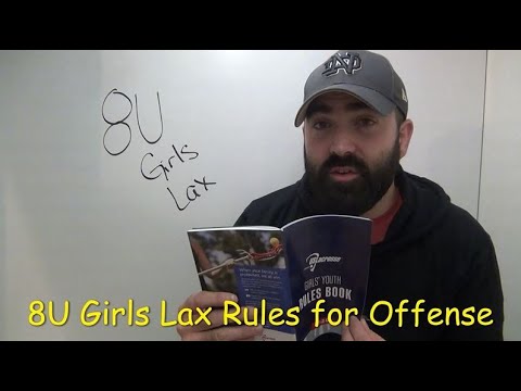 Youth Girls Lacrosse 2020 Rule Book - 8U Rules for Offense - Off Ball Lax