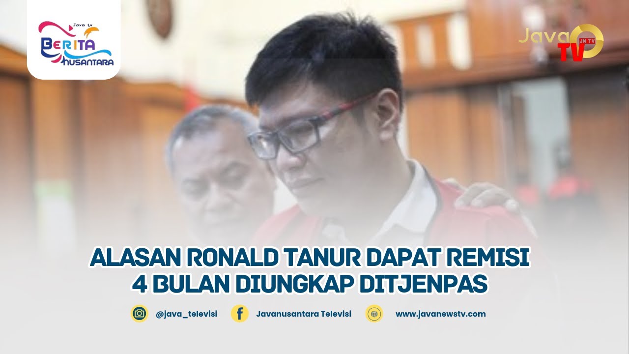 Alasan Ronald Tanur Dapat Remisi 4 Bulan Diungkap Ditjenpas - Java ...