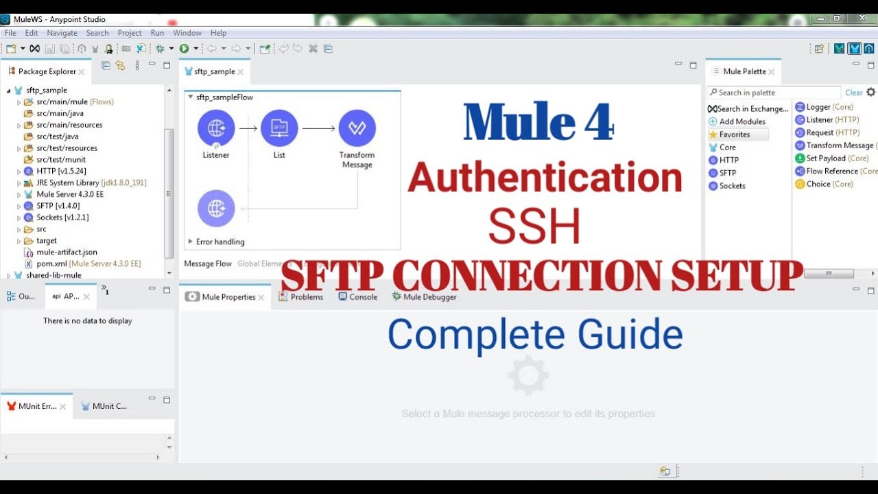 Mule 4 - SFTP (SSH over FTP) Connection using Mule 4