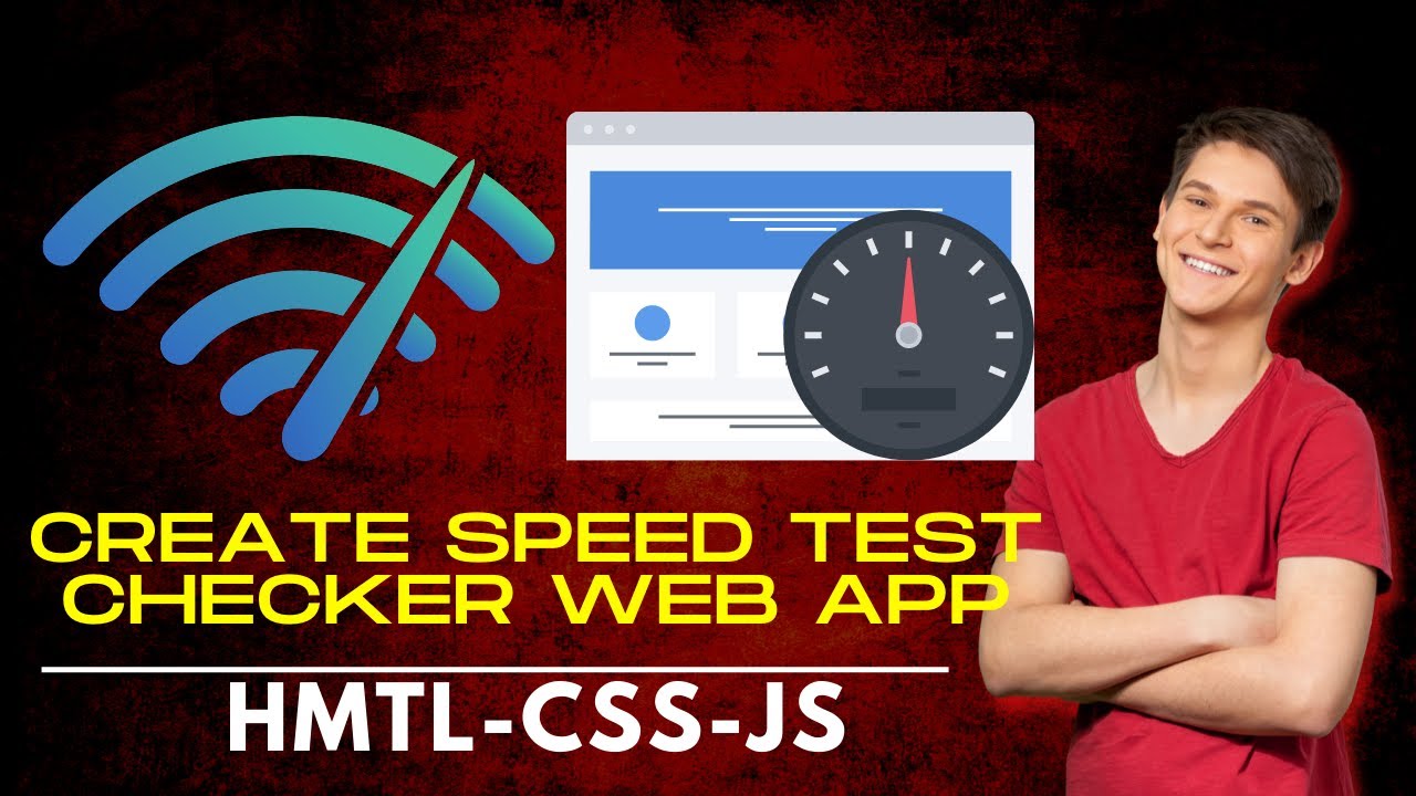 Build An Internet Speed Test Checker Web App | HTML CSS JAVASCRIPT| Jon Brayden Codes