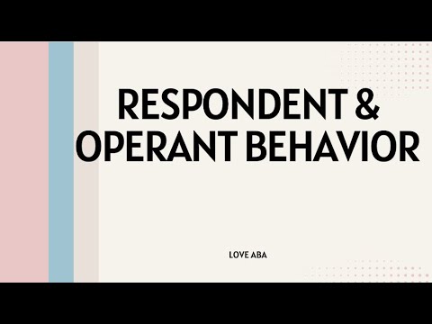 What is respondent and operant response comparing with conditioning w examples and mock exams