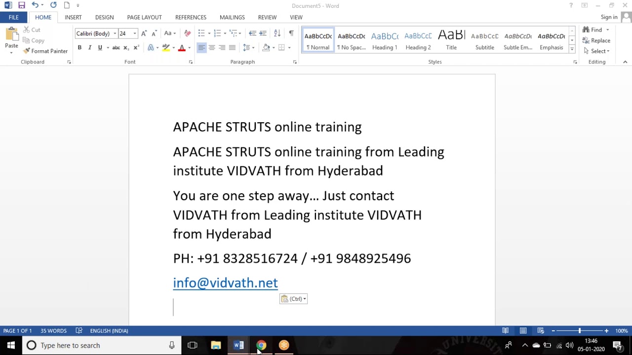 Apache Struts Online Training
