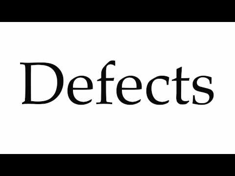 How to Pronounce Defects