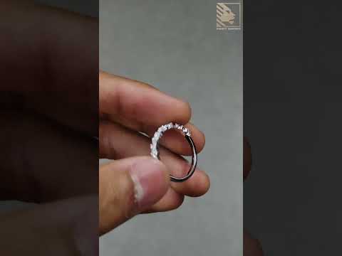 GC8511 GCI MQ & RD MS Diamond notch band | S925 | Ring size: 7 US