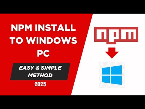 NPM Package manager Install to Windows | Easy Method ???? 2025