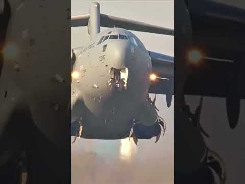 The Mighty US C-17 Globemaster #military #army #airforce #aviation #usaf #remix #music