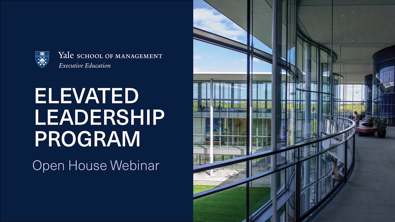 Open House for Yale's Elevated Leadership Program