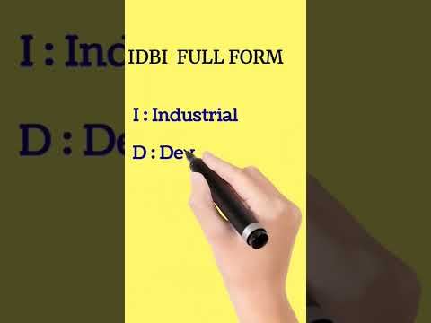 I.D.B.I full form | full form of idbi bank | #shorts #full form