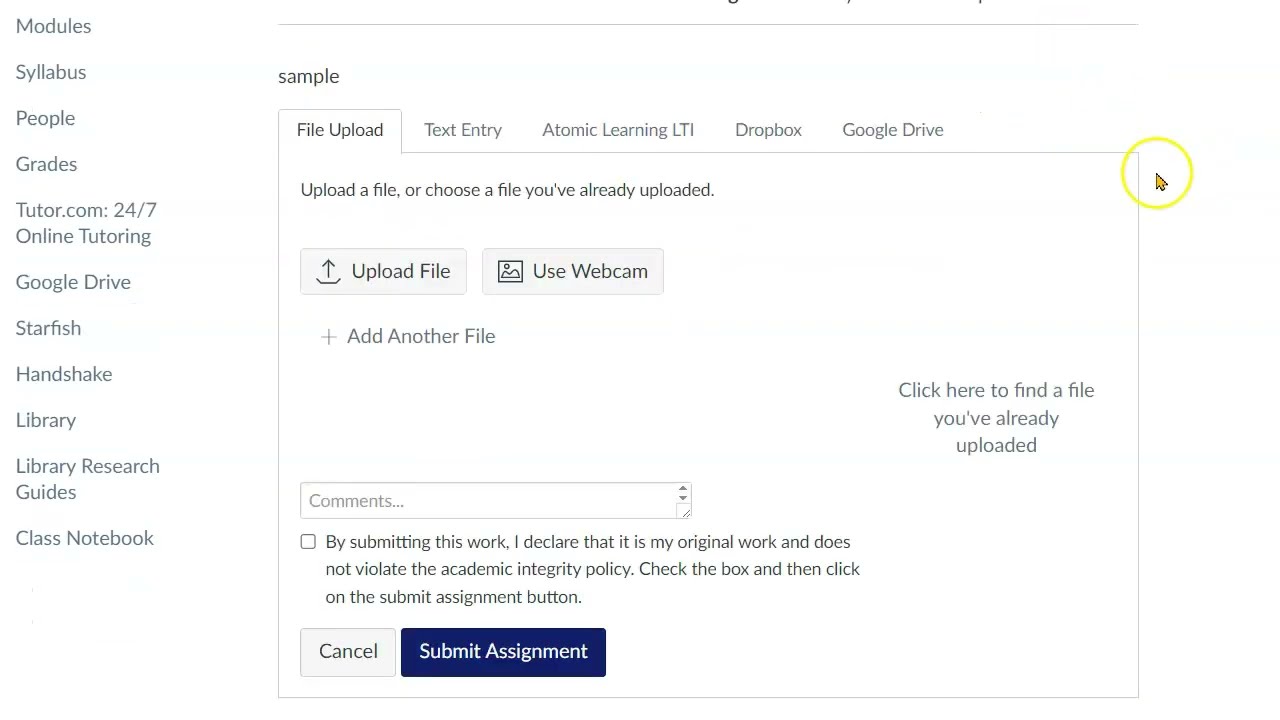 Submitting Assignments using Copyleaks (for Students)