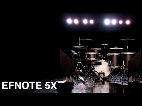 EFNOTE 5X 10-Piece Electronic Drum Kit Set in Matte Black w/ | Reverb