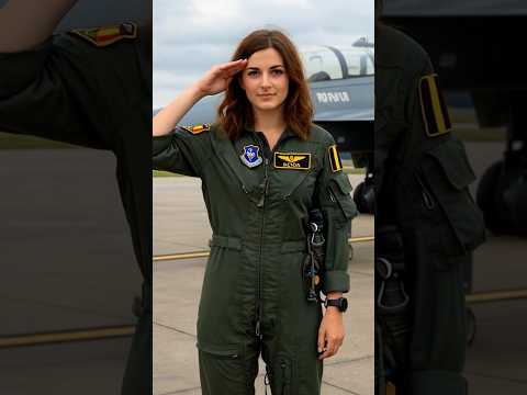 Brave and Beautiful Female in the Air Force #airforce #femalepilot #usarmy #us #usa #army #shorts