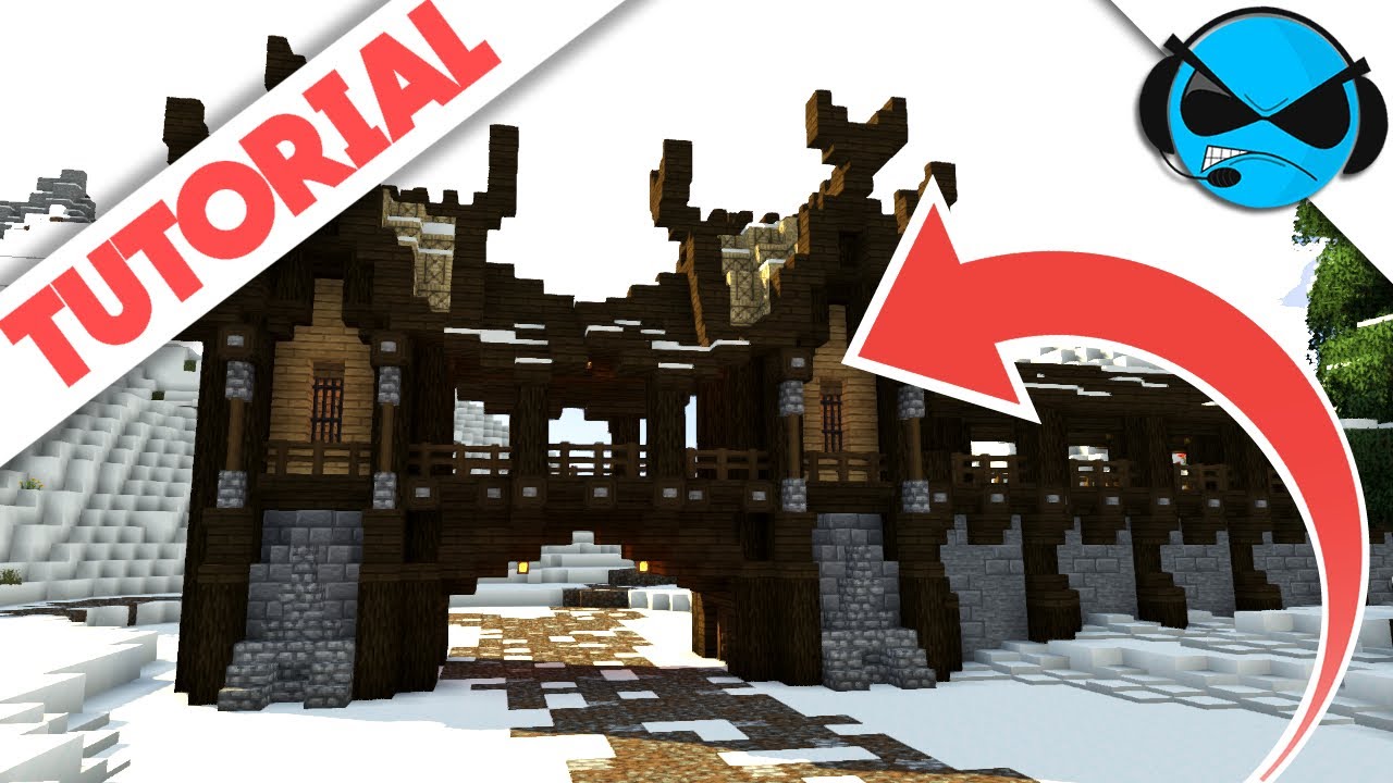 Minecraft: How To Build A Nordic Gate (Minecraft Tutorial) - Minecraft ...