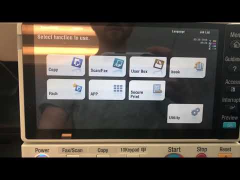 Konica Minolta - Change Copy Defaults to Black and White