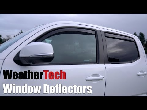 WeatherTech Window Deflectors vs AVS Vent Visors Toyota Tacoma