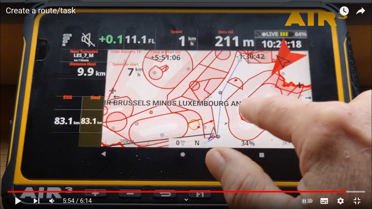 Create a route/task with XCTrack